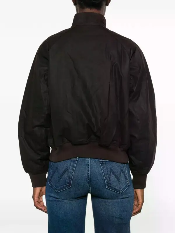 Barbour Corduroy Trimmed Pocket Detail Bomber Jacket - Brown