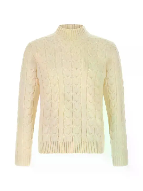 ZANONE Braided-knit Mock-neck Sweater