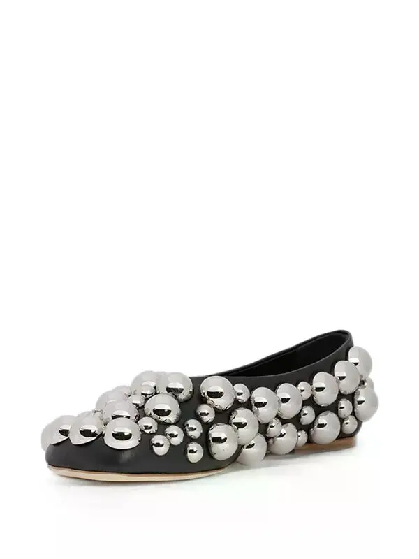 A.W.A.K.E. Mode Dora Sphere-embellished Ballet Flats