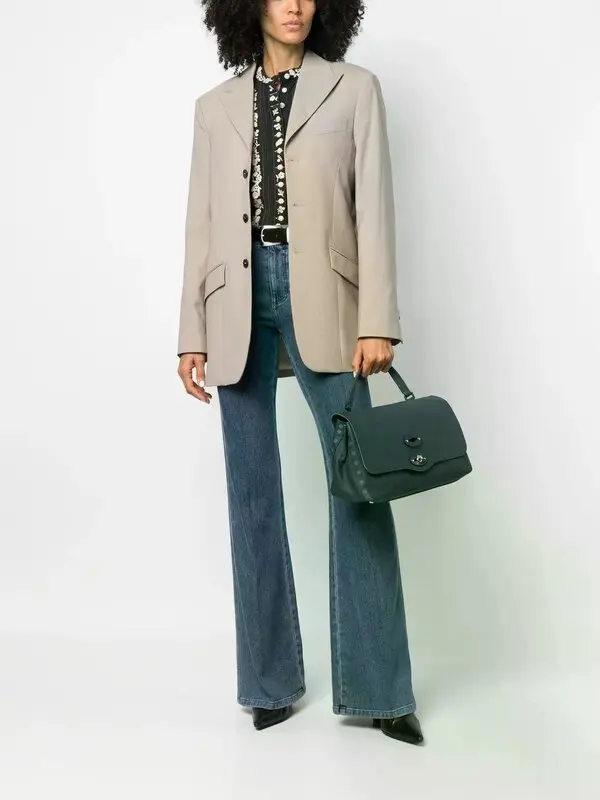 ZANELLATO Postina Flap Tote Bag - Blue