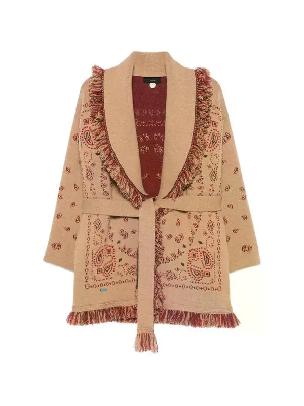 Alanui Bandana Print Cardigan