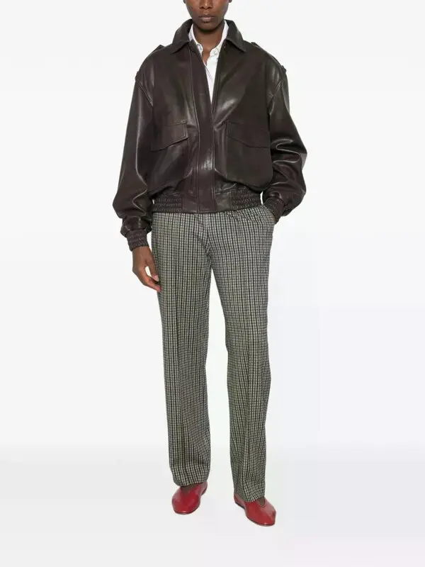 Fabiana Filippi Check-pattern Straight-leg Trousers