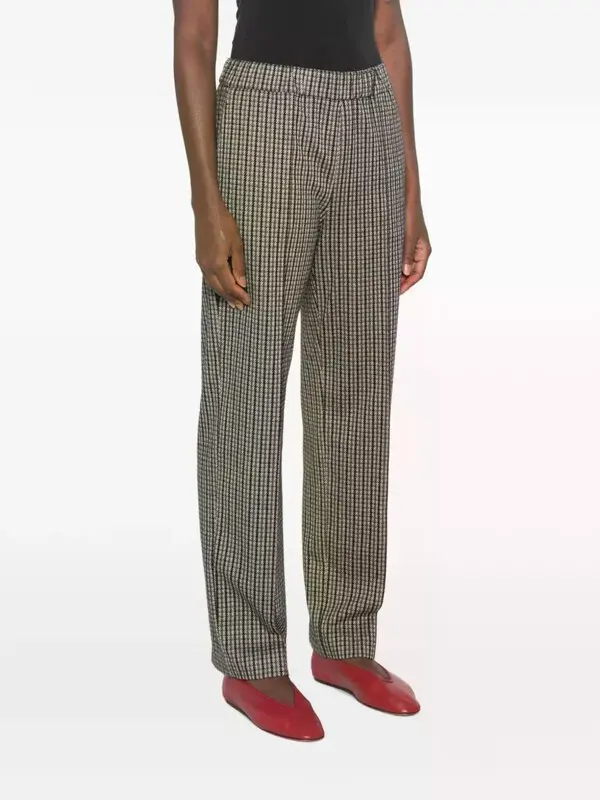 Fabiana Filippi Check-pattern Straight-leg Trousers