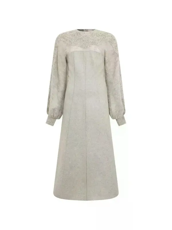 Alberta Ferretti Long-sleeve Midi Dress
