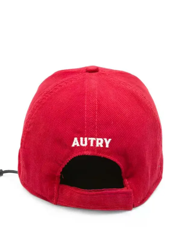 AUTRY Logo-patch Corduroy Baseball Cap