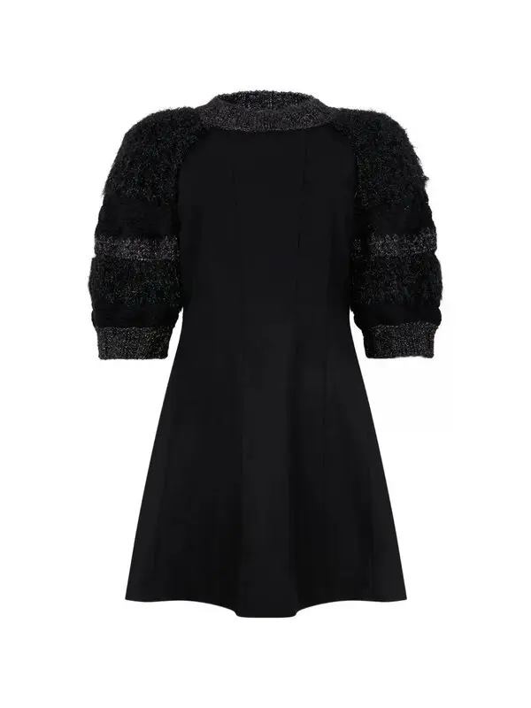 Alberta Ferretti Puff-sleeve Panelled Mini Dress