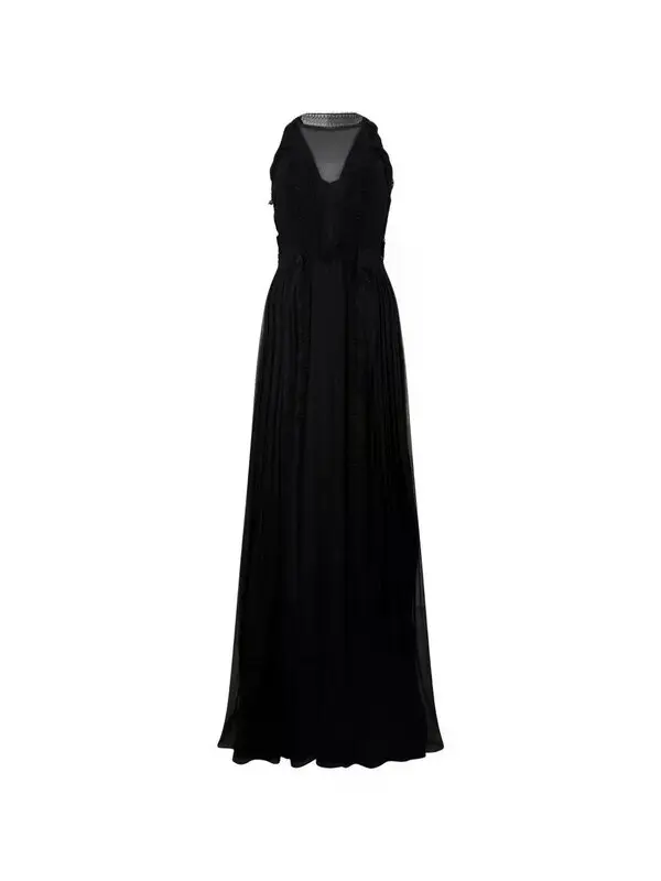 Alberta Ferretti Pleated Maxi Dress