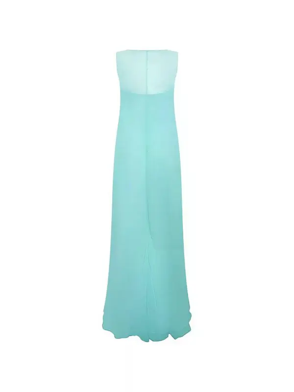 Alberta Ferretti Sleeveless Silk Maxi Dress