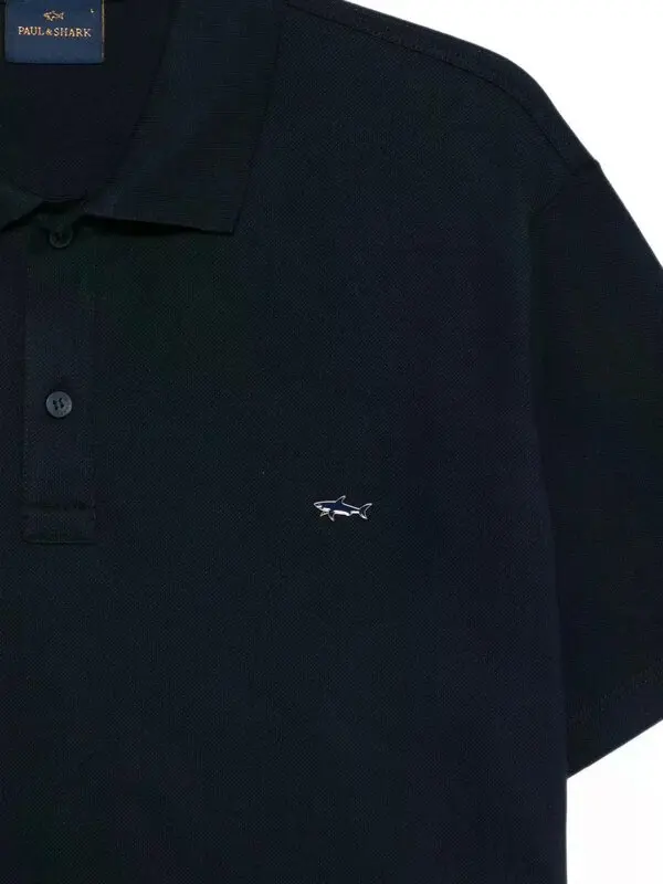 Paul & Shark Logo-patch Piqué Polo Shirt