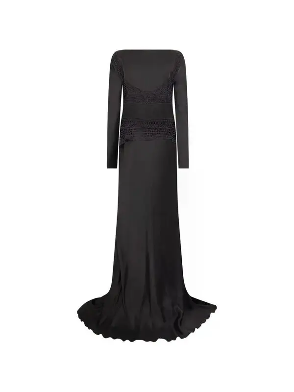 Alberta Ferretti Long Sleeve Gown
