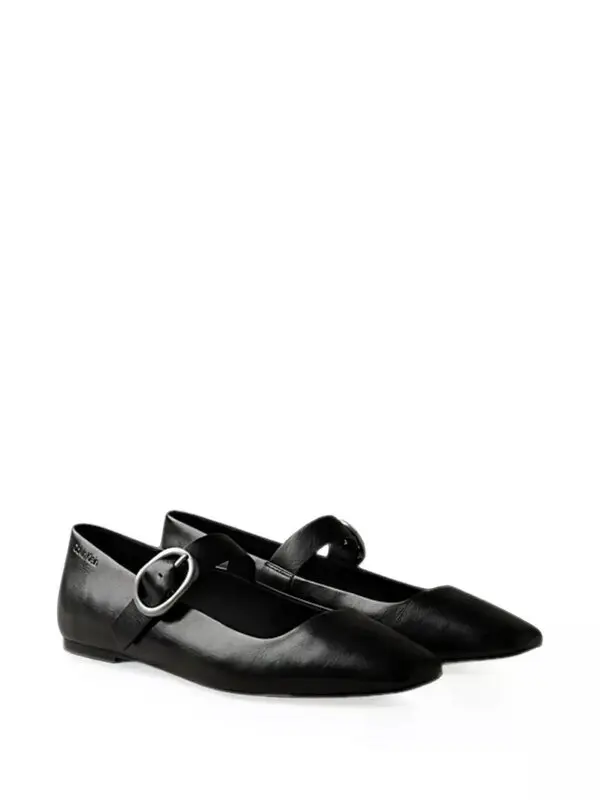 Calvin Klein Buckle-fastening Ballet Flats