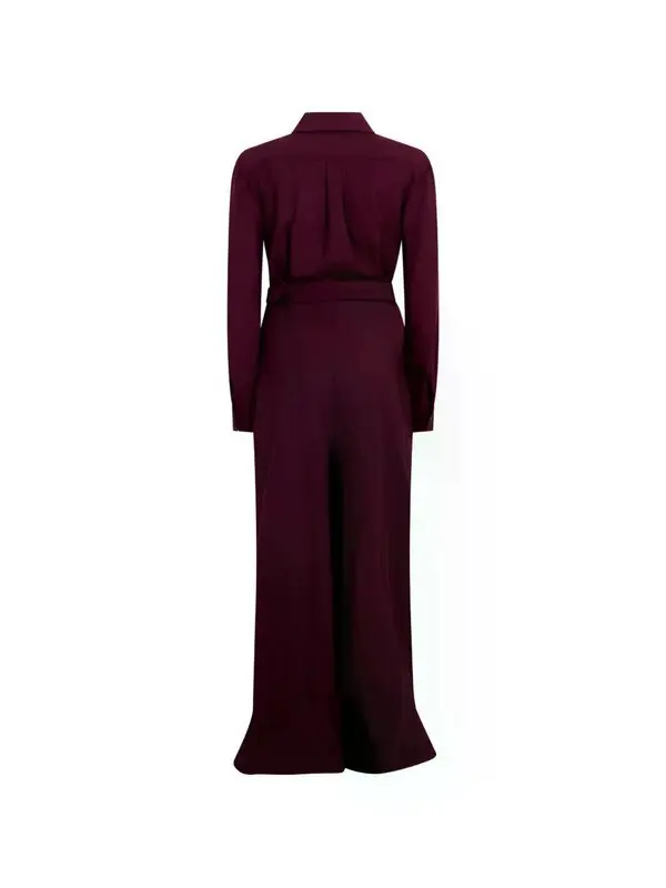 Alberta Ferretti Button-up Pleated-skirt Maxi Dress - Purple