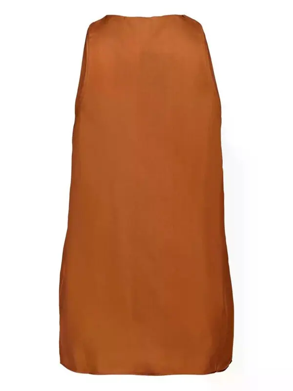 PAULA Serena V-neck Silk Tank Top