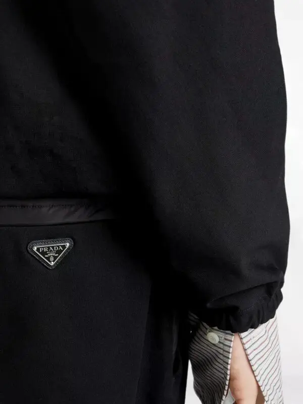 Prada Fleece Pants With Re-nylon Details