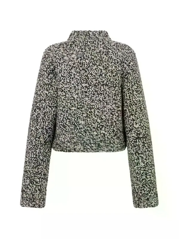 Dsquared2 Reversible Mouliné Zipped Knit Cardigan