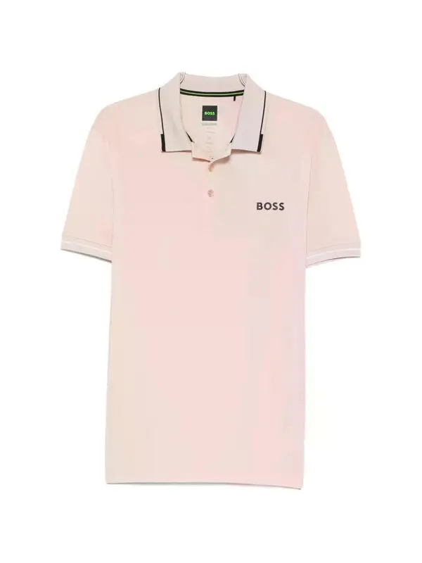 BOSS Logo-print Short-sleeve Polo Shirt