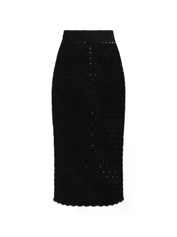 Dolce & Gabbana Crochet Skirt - Black
