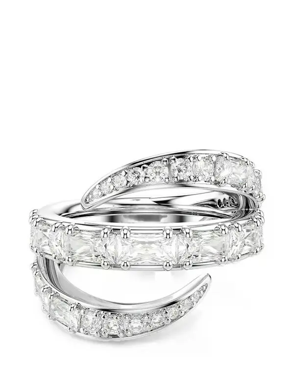 SWAROVSKI Crystal-embellished Wrap Rings - Silver