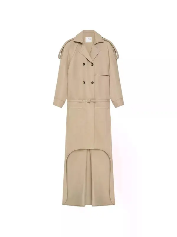 COURREGES Asymmetrical-hem Trench Coat