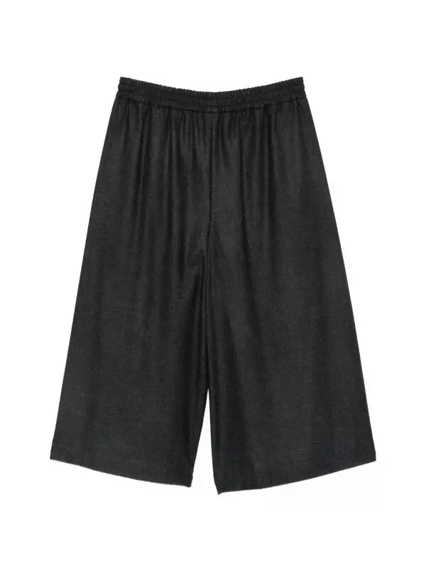 ALYSI Wide Leg Metallic Effect Shorts