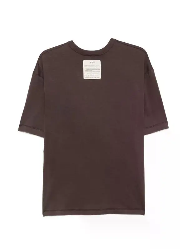 ALYSI Logo-patch T-shirt - Brown