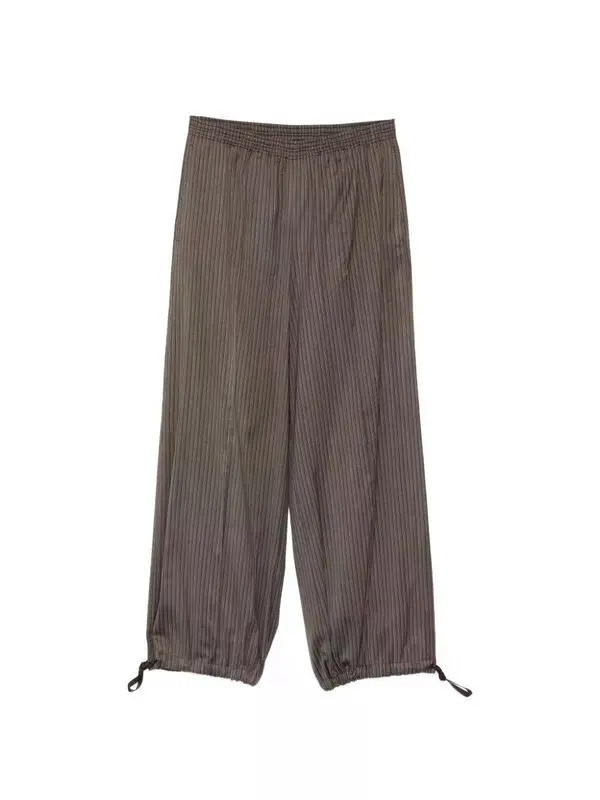 ALYSI Pinstripe Print Drawstring Hem Trousers