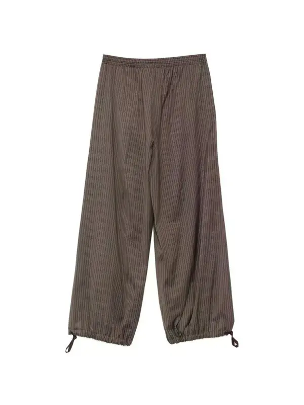 ALYSI Pinstripe Print Drawstring Hem Trousers