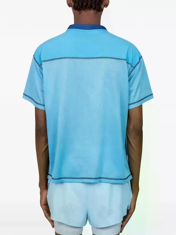 ALEX ZONO Graphic-print Mesh T-shirt