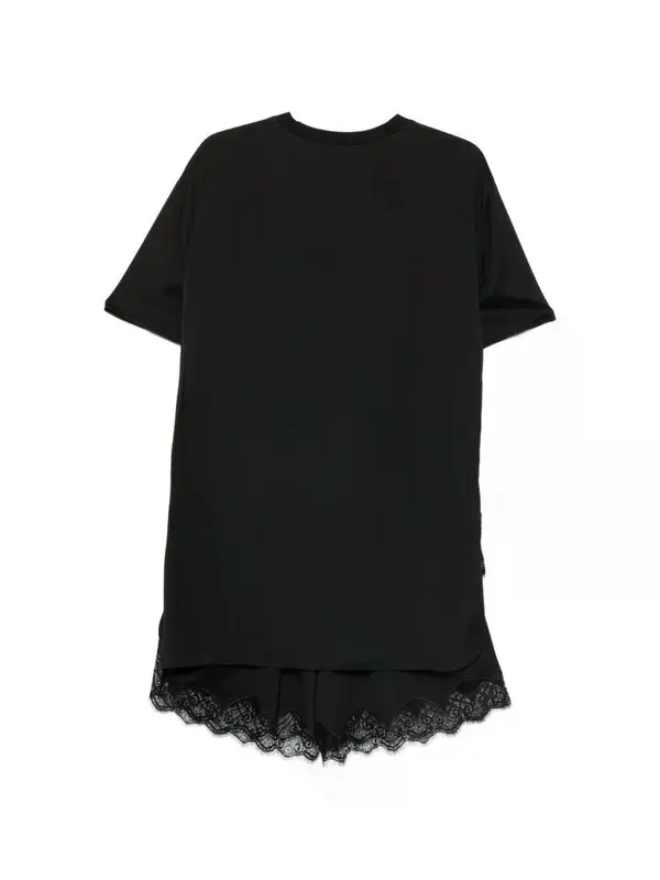 PARLOR Lace-trim T-shirt And Shorts Set