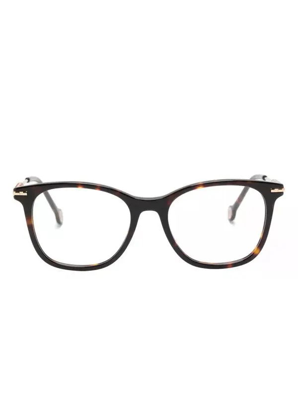 Carolina Herrera Square Frame Eyeglasses - Brown