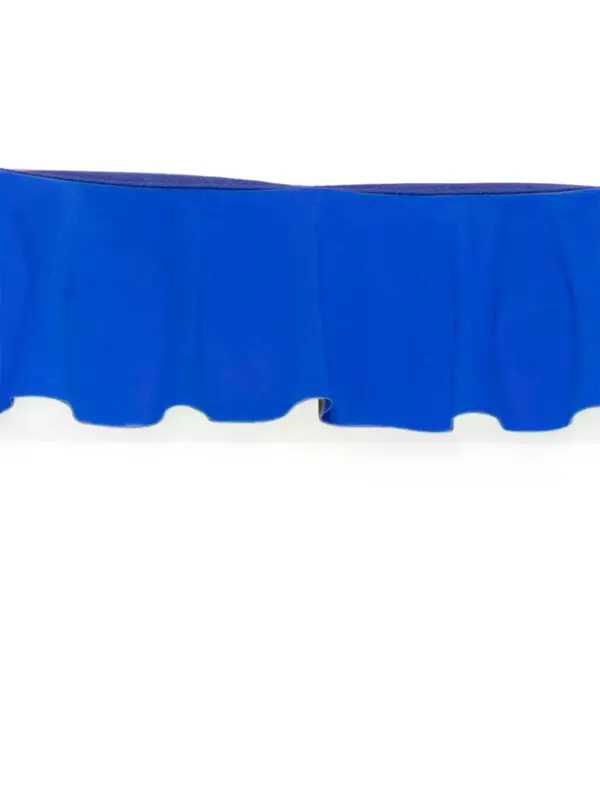 DONDUP Candy Ruffled Bandeau Bikini - Blue