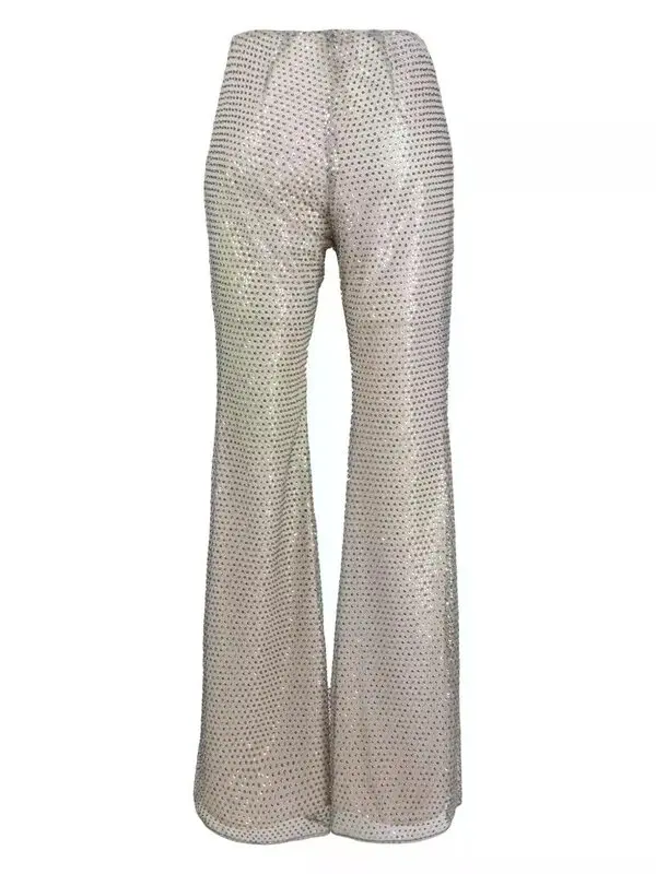 SEMICOUTURE Mid-rise Sequin Flared Trousers