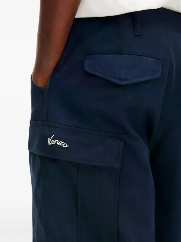Kenzo Varsity Embroidered Cargo Pants