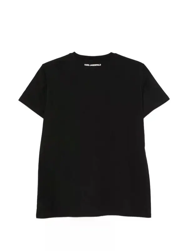 Karl Lagerfeld Rhinestone-logo T-shirt