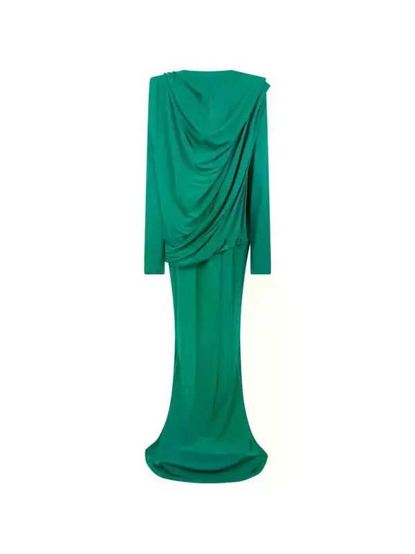 Alberta Ferretti Draped Maxi Dress
