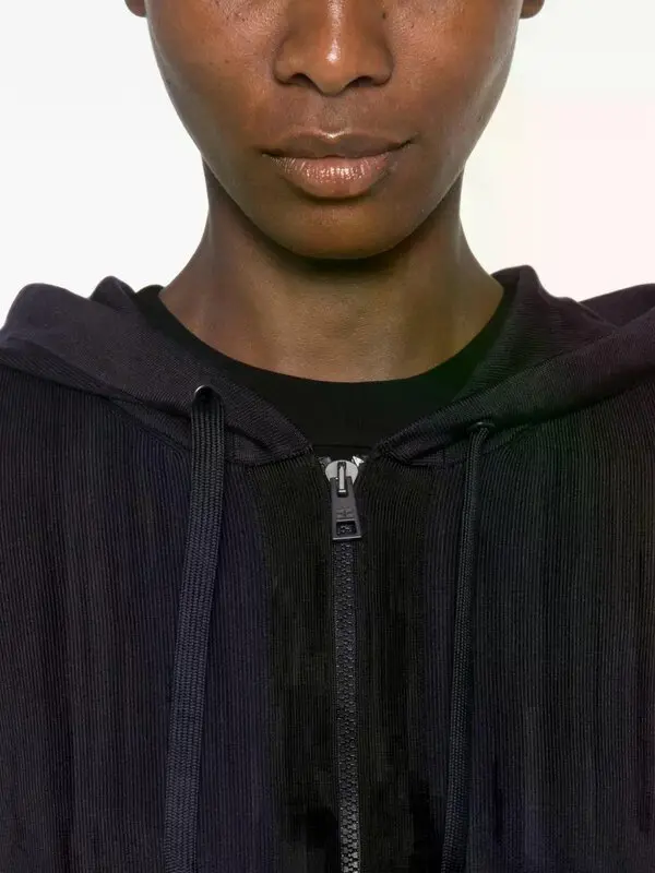 Elisabetta Franchi Zip-up Drawstring Hoodie