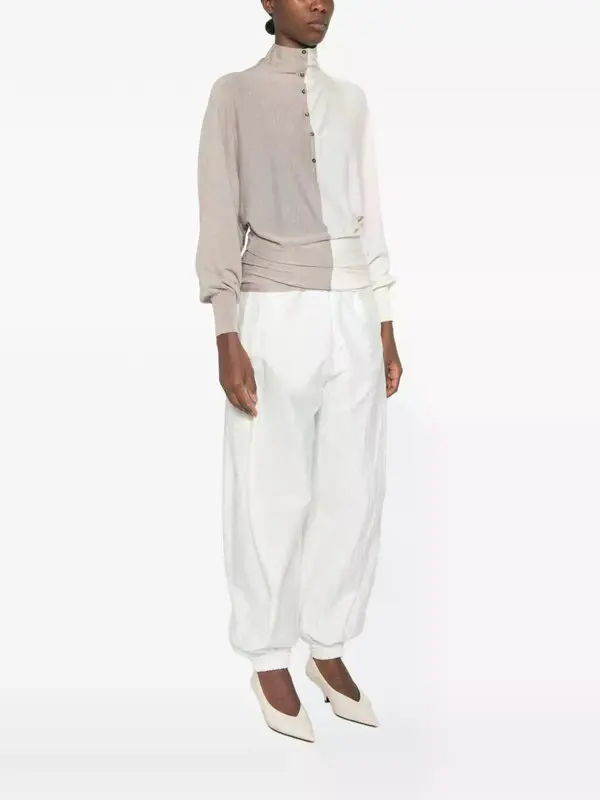 Jacquemus Two-tone Draped Top