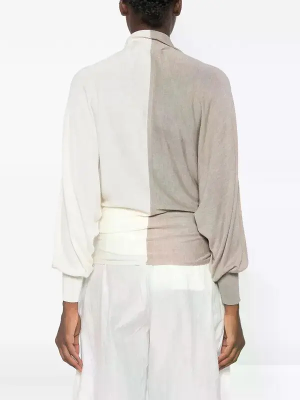 Jacquemus Two-tone Draped Top