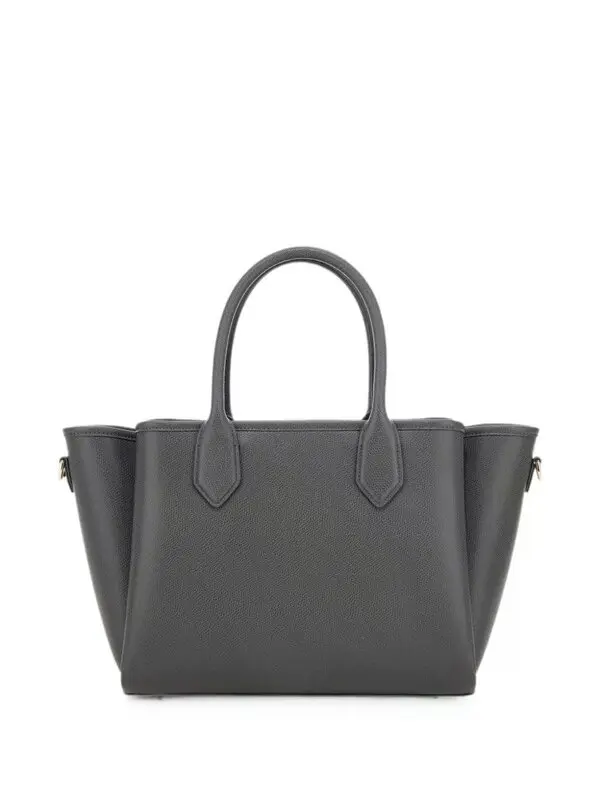 Emporio Armani Logo-patch Pebbled Tote Bag