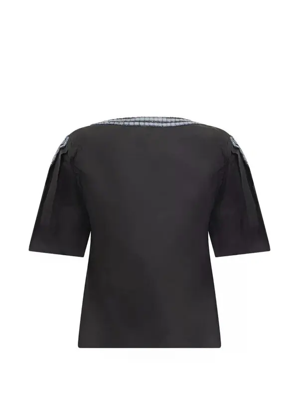 Alberta Ferretti Sequin-embellished Embroidered Top