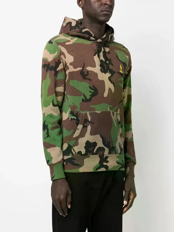 Polo Ralph Lauren Camouflage-print Drawstring Hoodie