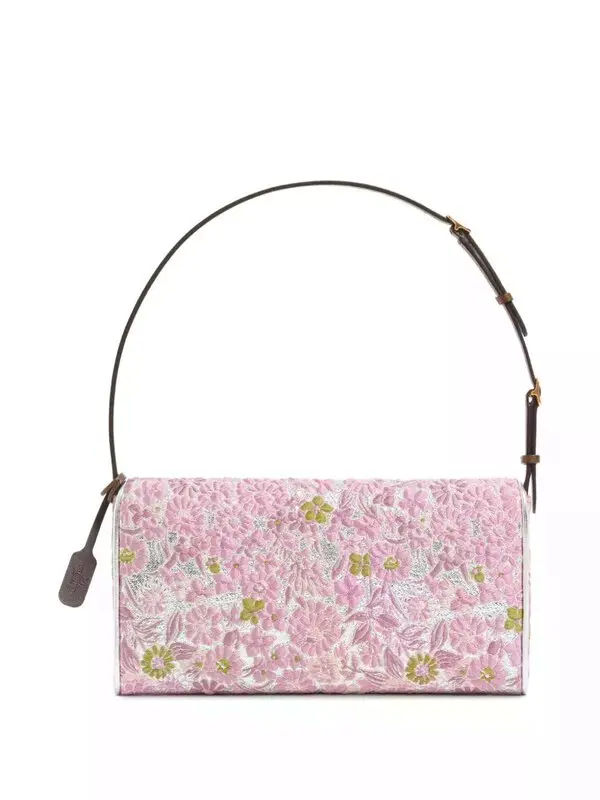 Valentino Garavani De Vain Shoulder Bag In Jacquard Lurex