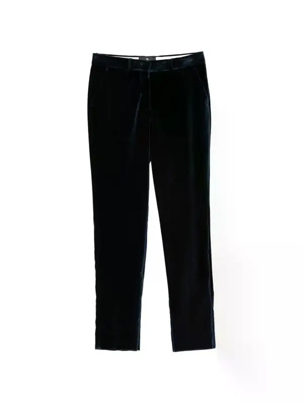 Etro Velvet Tailored Trousers - Blue