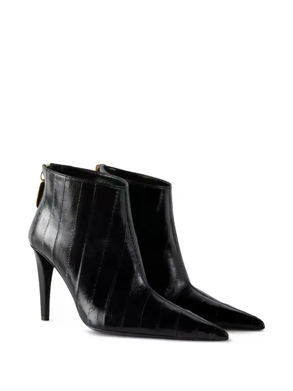 GIUSEPPE ZANOTTI Eel Skin Ankle Boots