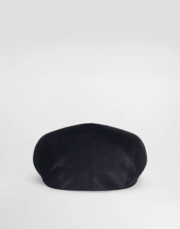Dolce & Gabbana Velvet Flat Cap Hats And Gloves