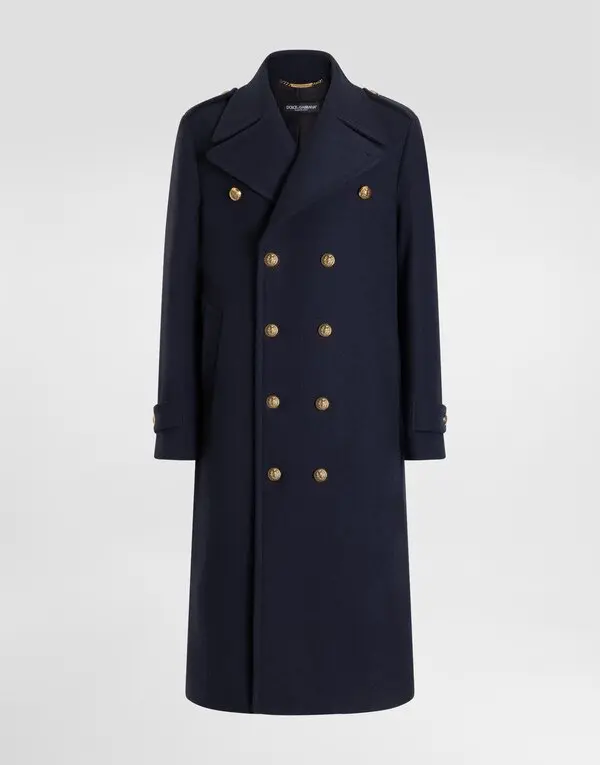 Dolce & Gabbana Double-breasted Wool Coat Coats And Jackets
