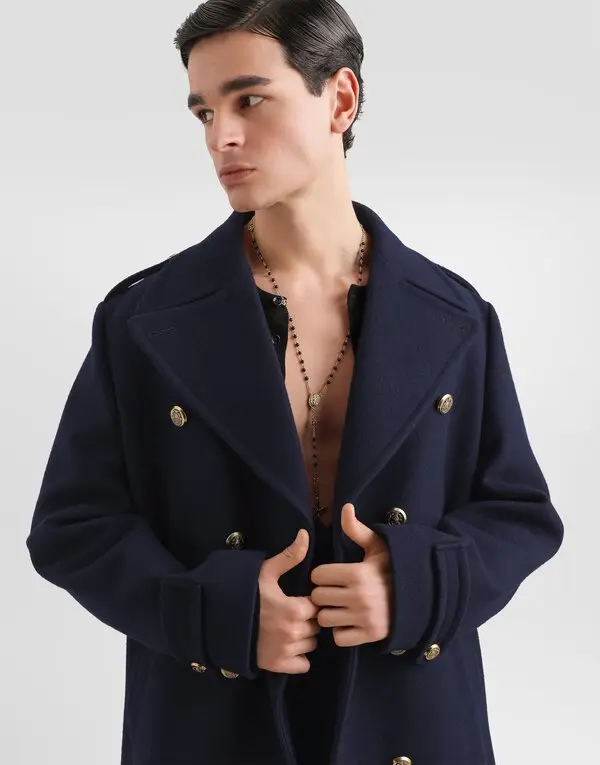 Dolce & Gabbana Double-breasted Wool Coat Coats And Jackets