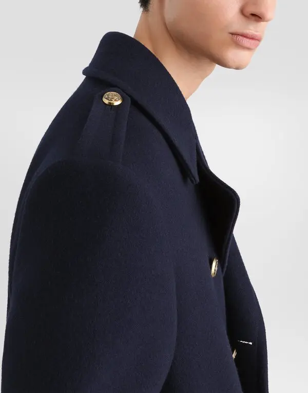 Dolce & Gabbana Double-breasted Wool Coat Coats And Jackets
