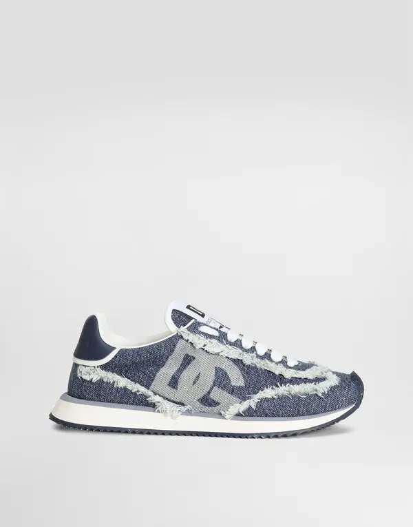 Dolce & Gabbana Mixed-material Dg Cushion Sneakers Sneakers - Azure