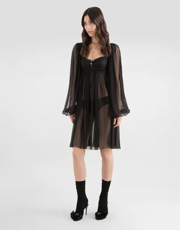 Dolce & Gabbana Chiffon Dress Dresses Silk